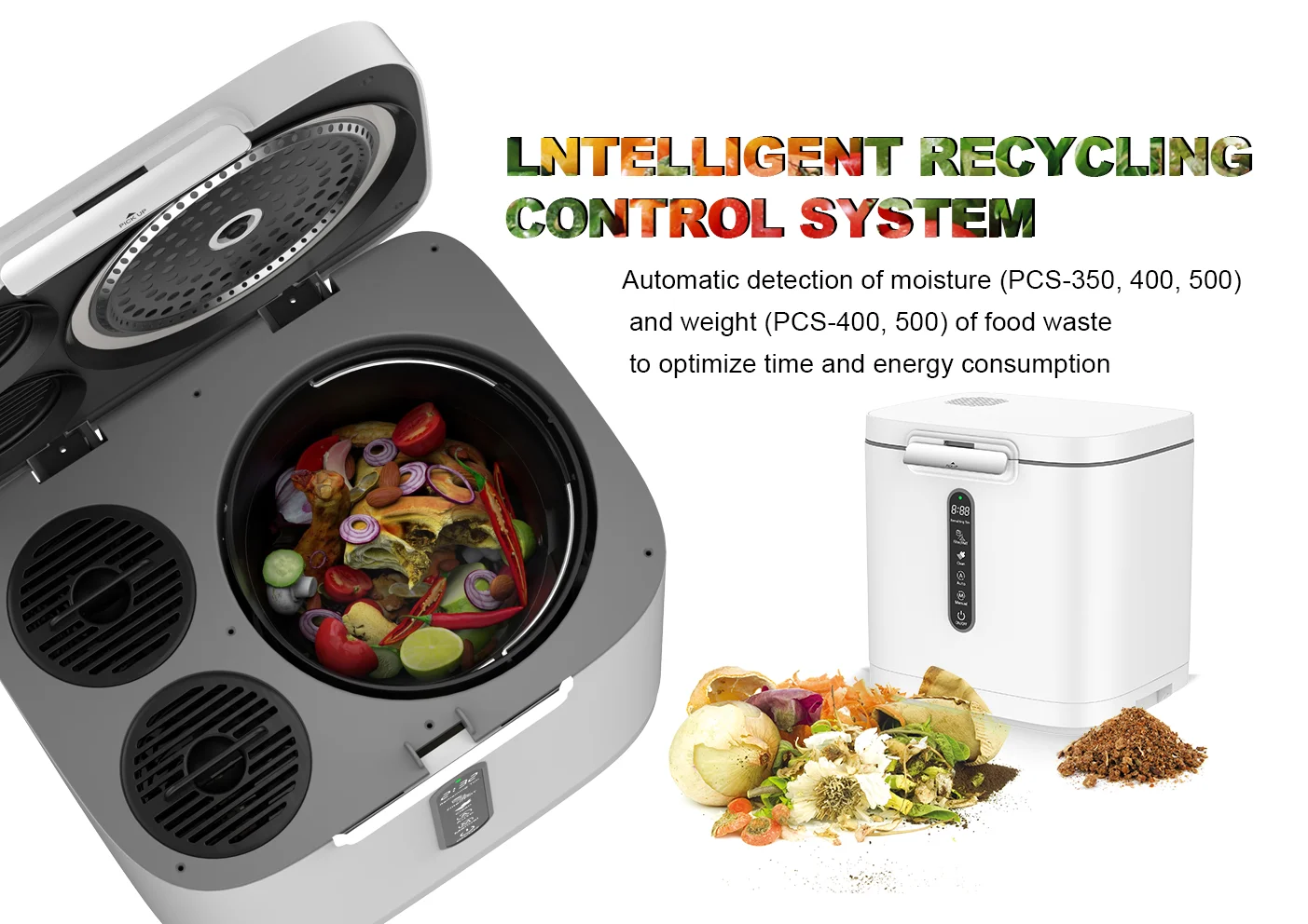 Stainless Steel Food Waste Disposal Machine - Aouball