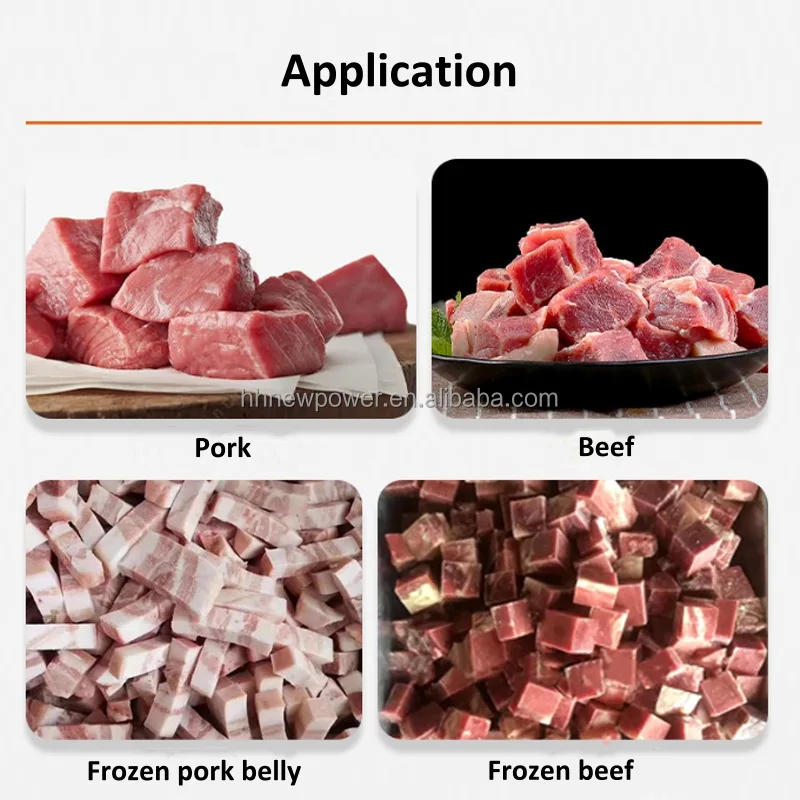 500KG Commercial Mutton Beef Block Dicing Cutter Frozen Poultry Meat ...