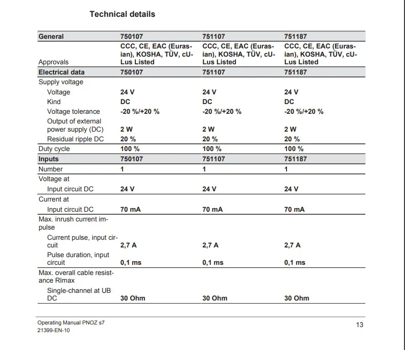 Pilz- Dc24v Safety Relay Pnoz S7 751107 - Buy Pilz- Safety Relay 751107 ...