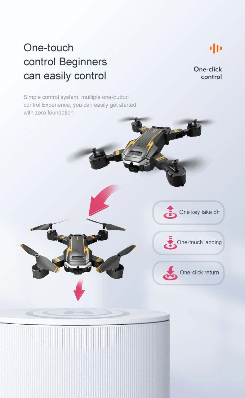 G6 Drone With Dual 4k Hd Camera Wifi Fpv Obstacle Avoidance Foldable Rc ...