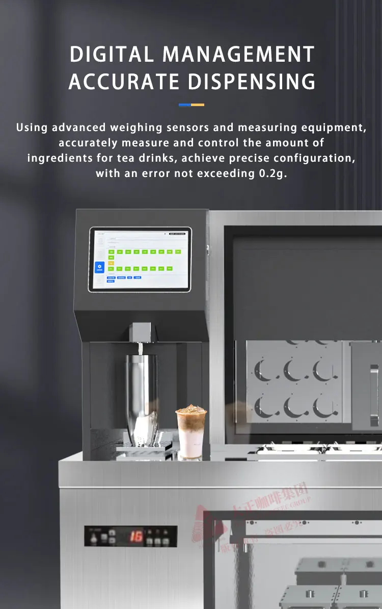 Custom Fully Automatic Bubble Tea Machine with Coffee Shop Equipments