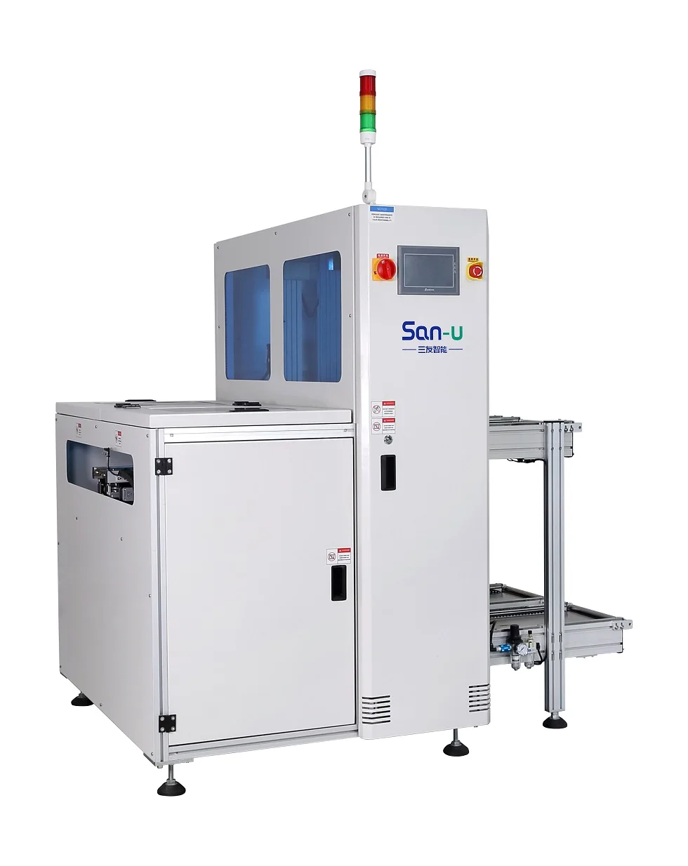 Conveyor Wave Soldering Pcb Magazine Unloader Ng Ok Pcb Unloader With ...