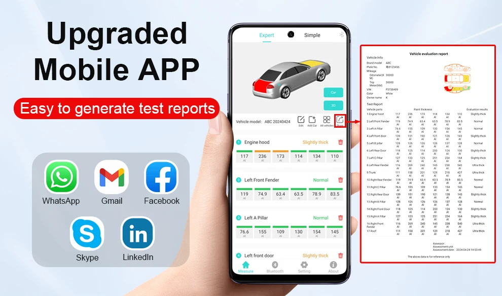 Factory Wholesale LS236 Car Paint Tester High Precision Dual Screen ...