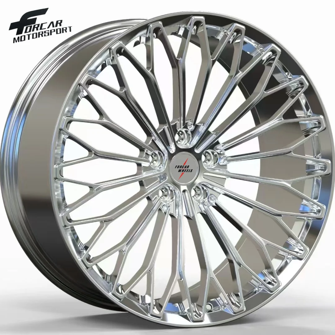 Luxury Silver Chrome Aftermarket Brand Wheel 17-22 Inch PCD 5*112 5*120 ...