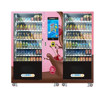 Large Capacity Dual Cabinet Double Cabinet Refrigerated Snacks And ...