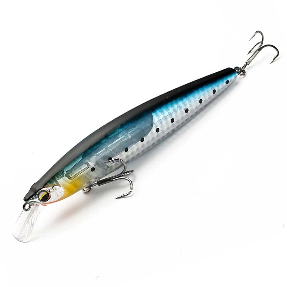 13cm 18.5g Pencil Crank Minnow Bait Animated Plastic Hard Blade Vibe ...