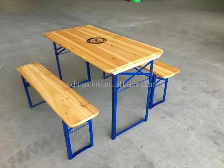 Outdoor Picnic Courtyard Party Dining Folding Brewery Wooden Beer Set ...