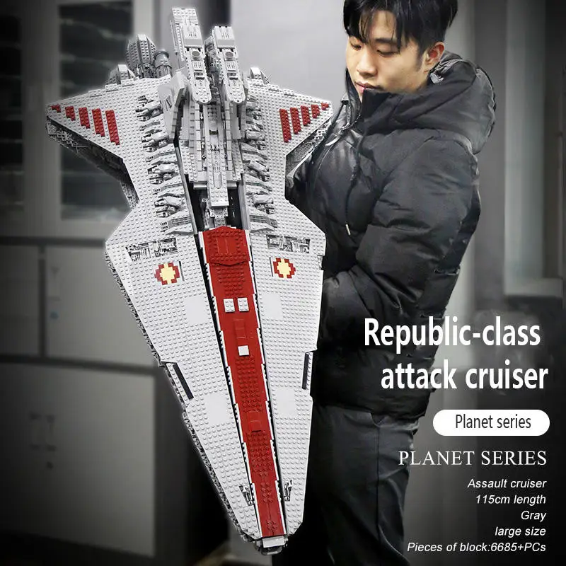 Moc Super Star Destroyer Venator-class Republic Attack Cruiser Building ...