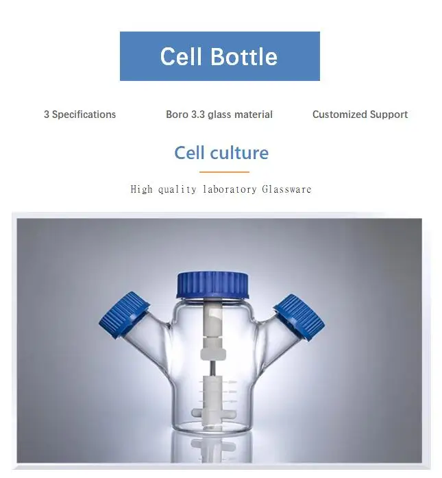 Double Sidearm Spinner Flask - Magnetic Stirring Bottle