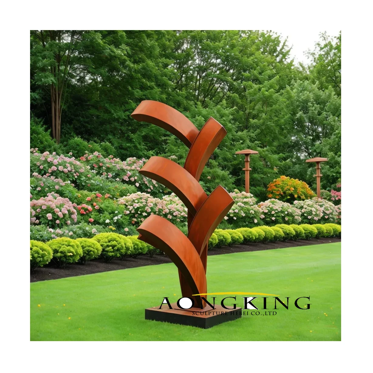 2024 Famous Design Factory Made Corten Steel Tree Metal Garden ...