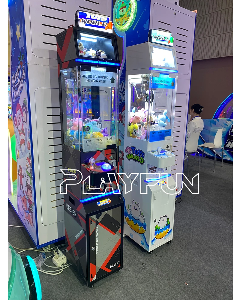 Playfun Wholesale Coin Operated Toys World Candy Vending Mini Claw ...