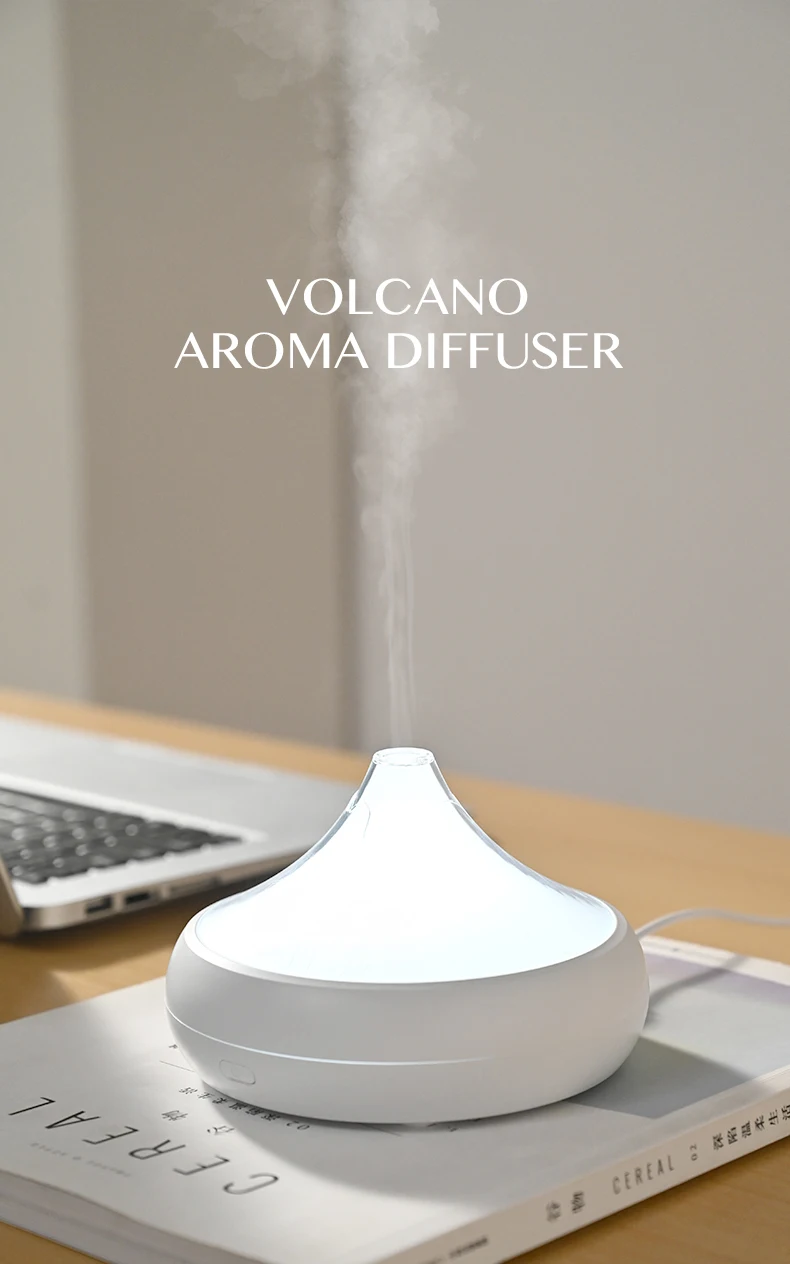 2023 Hot Selling Portable Desk Ultrasonic Oil Aroma Diffuser Warm Led ...