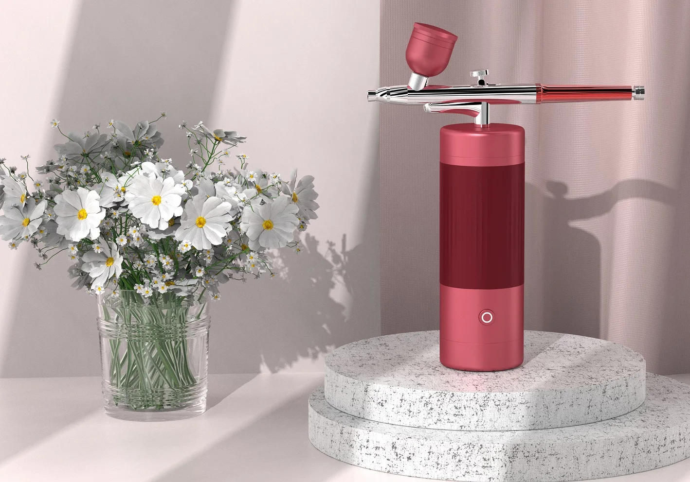 MINI Portable Airbrush Makeup Machine Compressor Portable Rechargeable ...