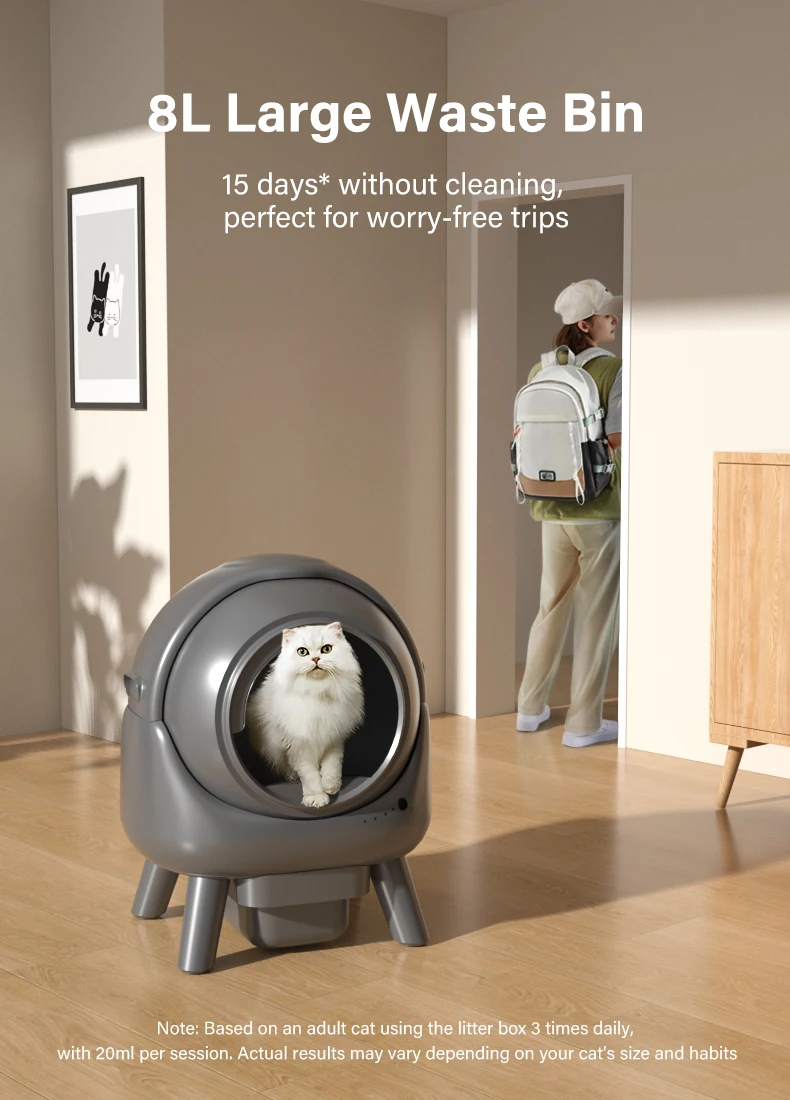 Els Pet Automatic Self-Cleaning Litter Box for Cats