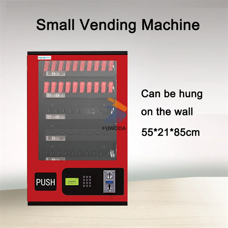 Coin&bill Operated Snack and Drink Vending Machine - Wall Mounted