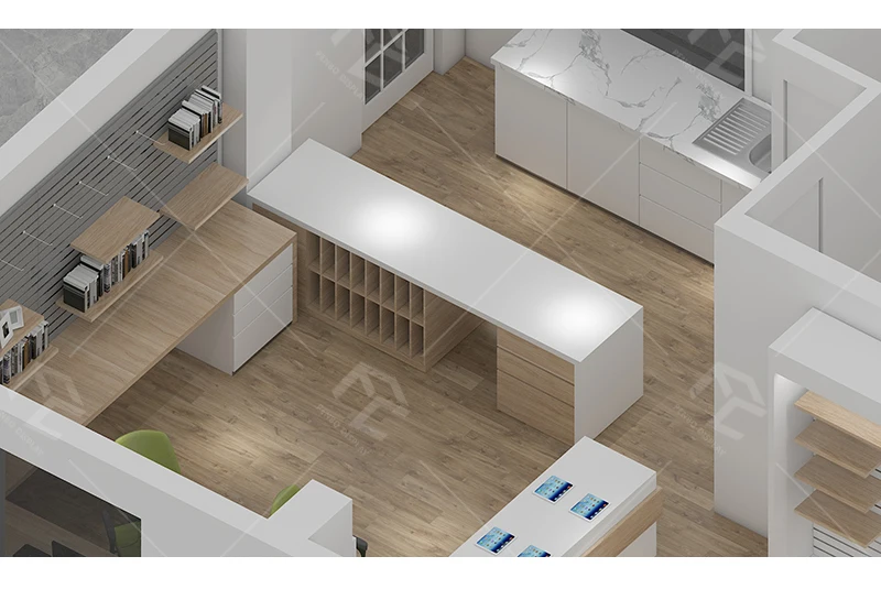 Modern Computer Store Interior Design Custom Computer Office Counter ...