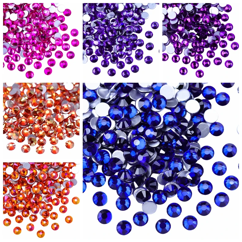 New Colors Royal Blue Factory Wholesale Ss6-ss30 Non Hotfix Flat Back ...