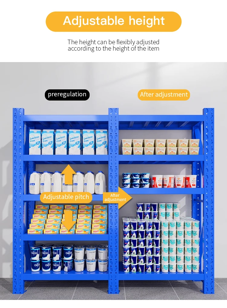 Warehouse Storage Rack/Light Storage Rack Iron Stacking Shelves/Factory ...