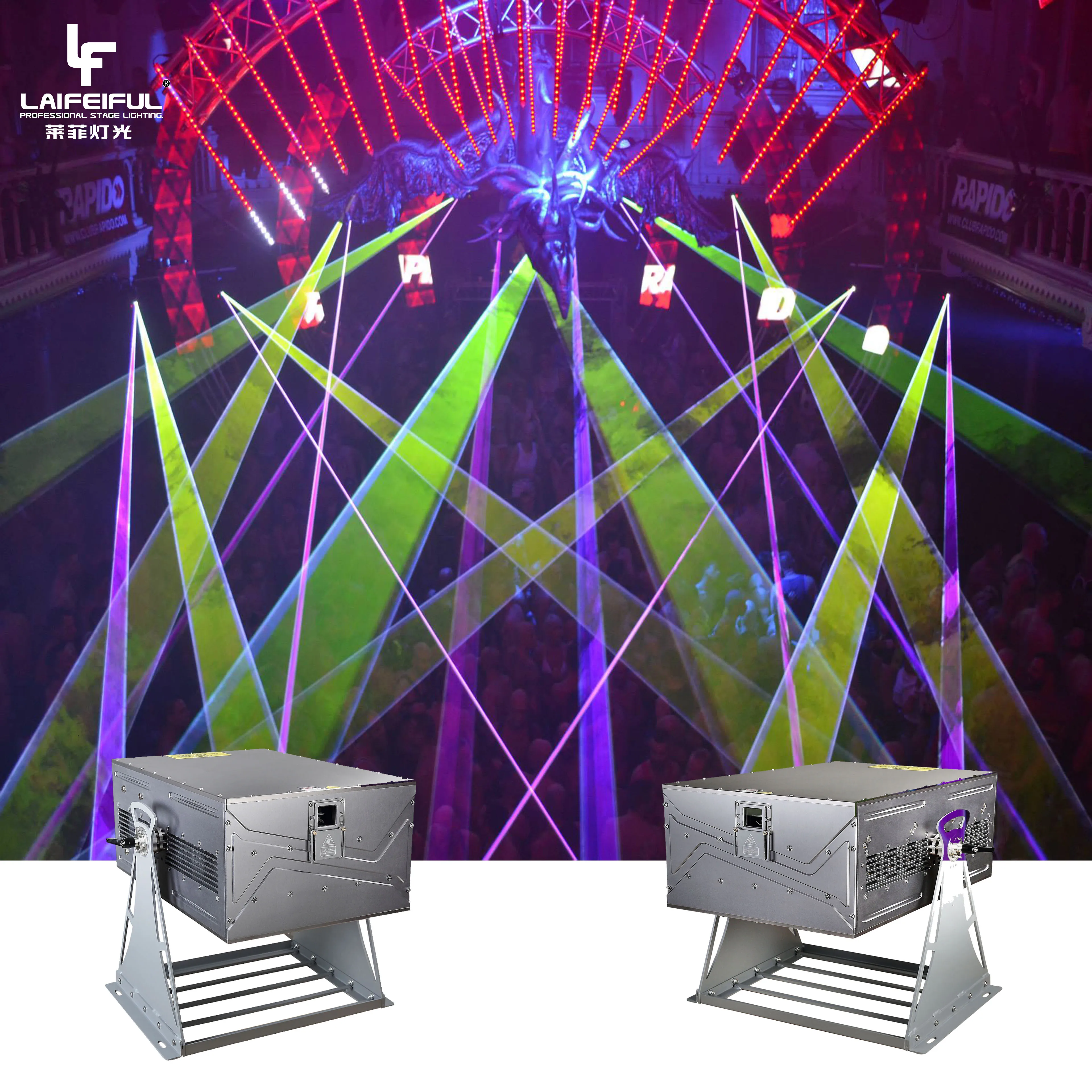 Professional Outdoor Waterproof IP65 Laser Light 100w 150w 200w RGB 3d ...
