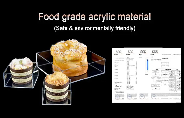 Custom Acrylic Box - Clear Display Case for Food & Rose