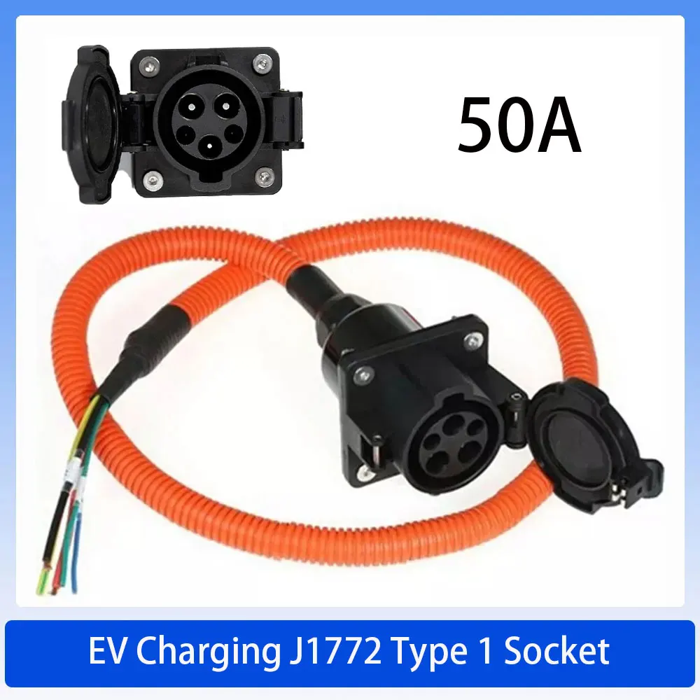 Type 1 Connector Sae J1772 Ev Socket Plug Electric Vehicle Car Charger ...