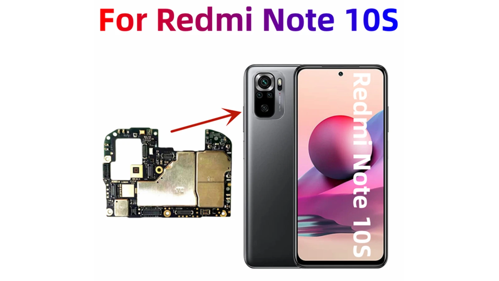 Original For Xiaomi Redmi Note10s Mainboard Motherboard Unlocked With Chips Logic Board Global ...