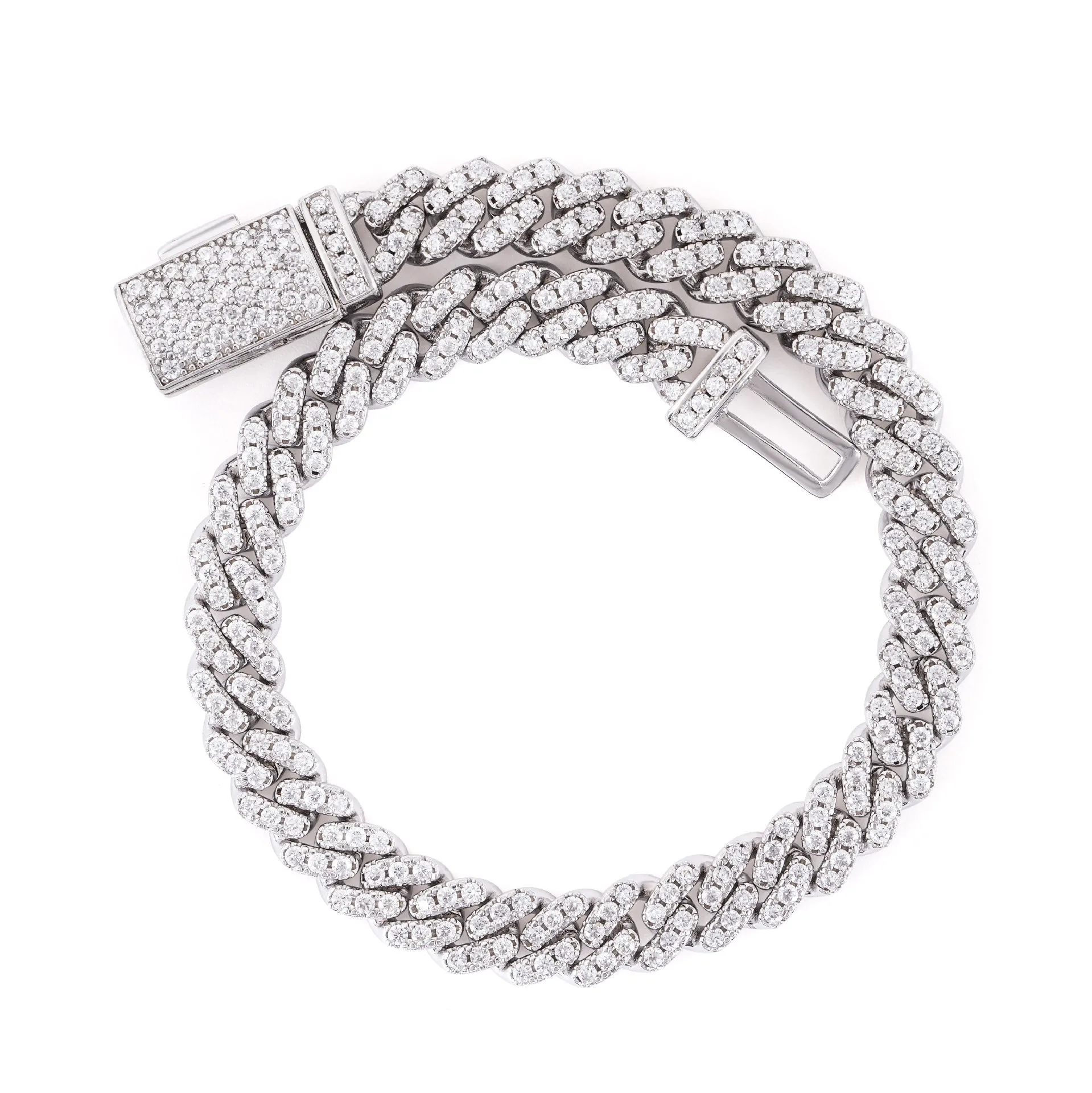 Goldleaf Design Custom 6mm 8mm 10mm 12mm 14mm Vvs Moissanite Chain ...