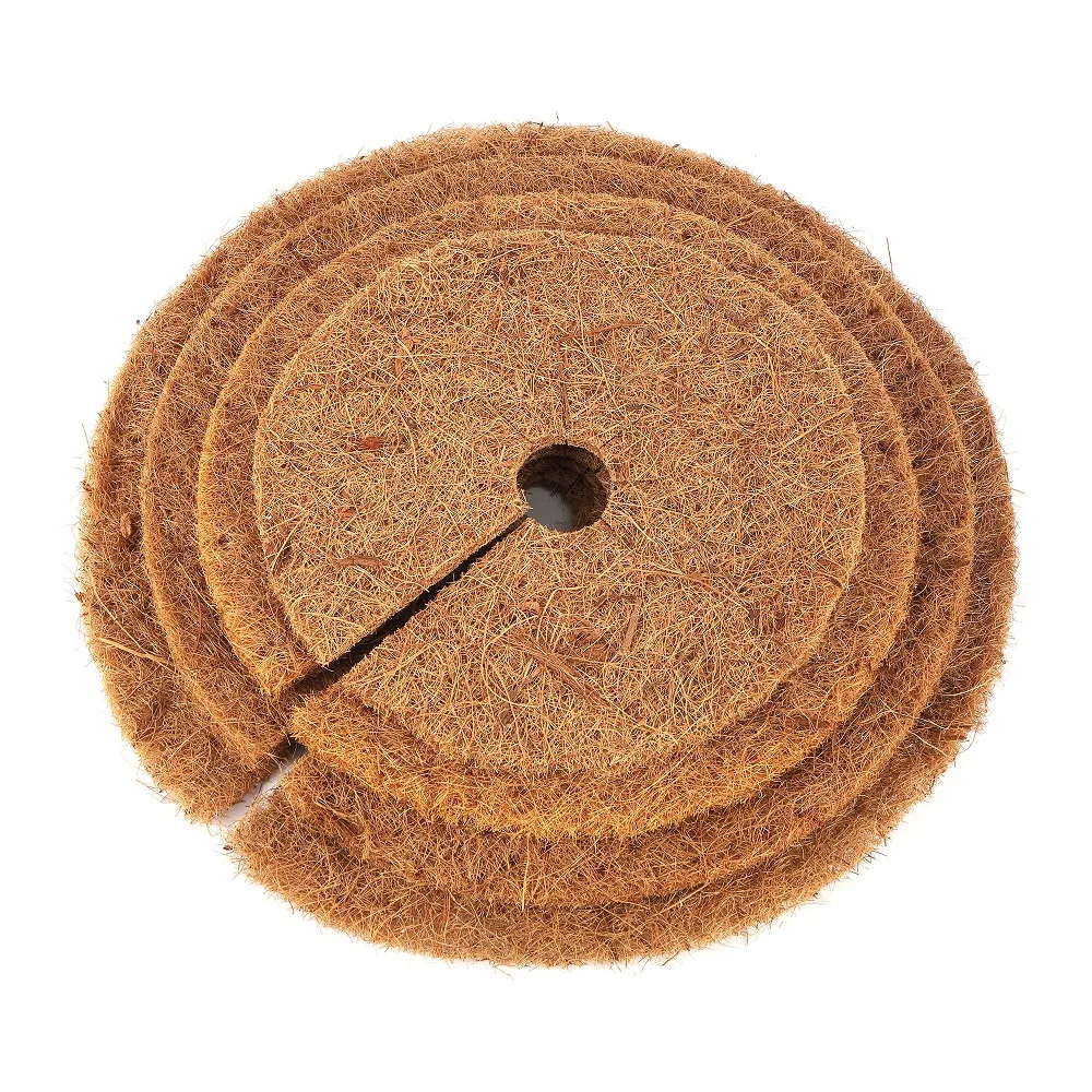 Round Natural Coconut Fiber Tree Mulch Ring Flower Pot Moisture Cushion ...