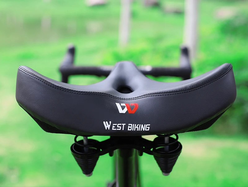 WEST BIKING Comfortable MTB Saddle - Thicken Widen Design for Men ...