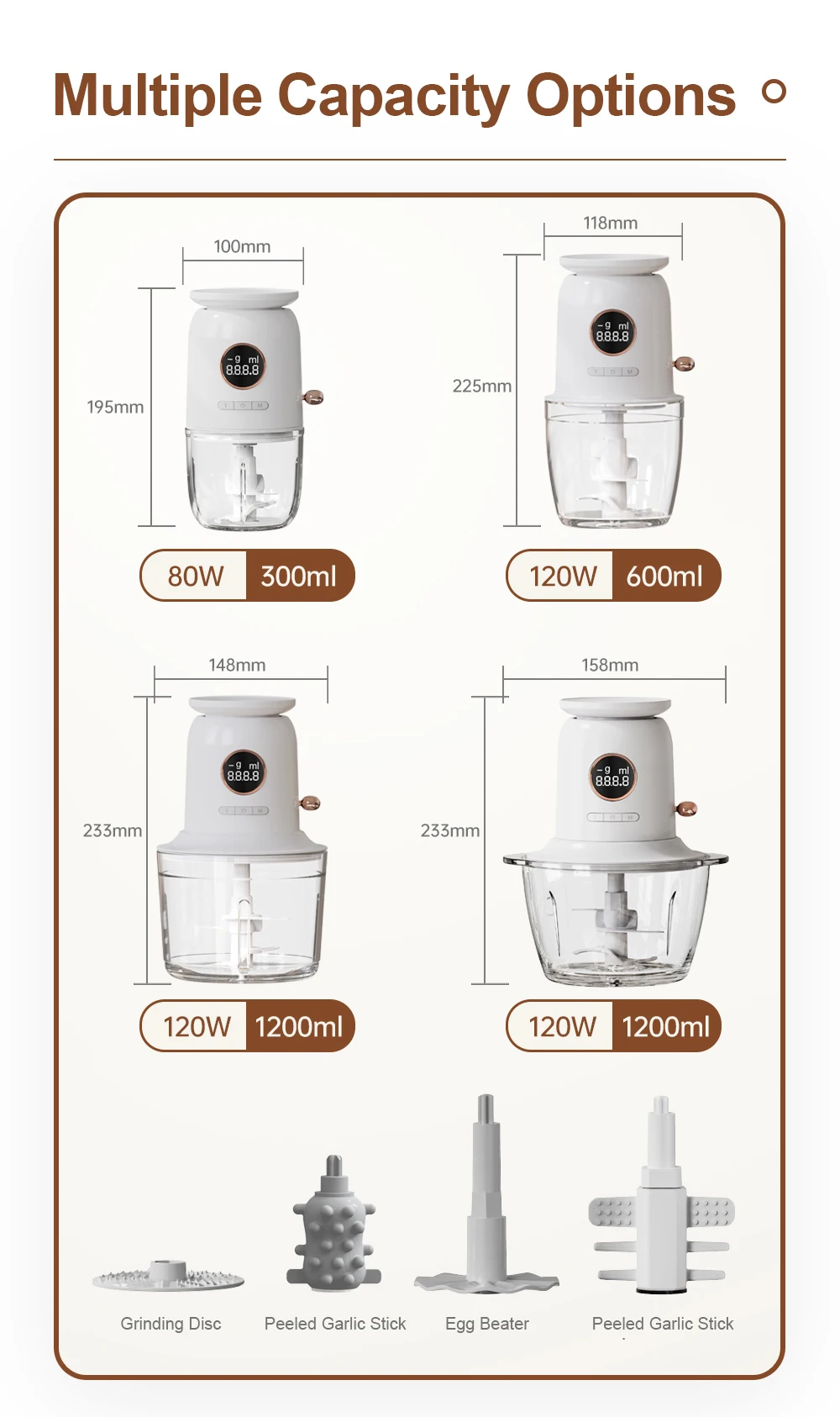 Electric USB Multi-Function Kitchen Chopper Baby Food Fruit Vegetable ...