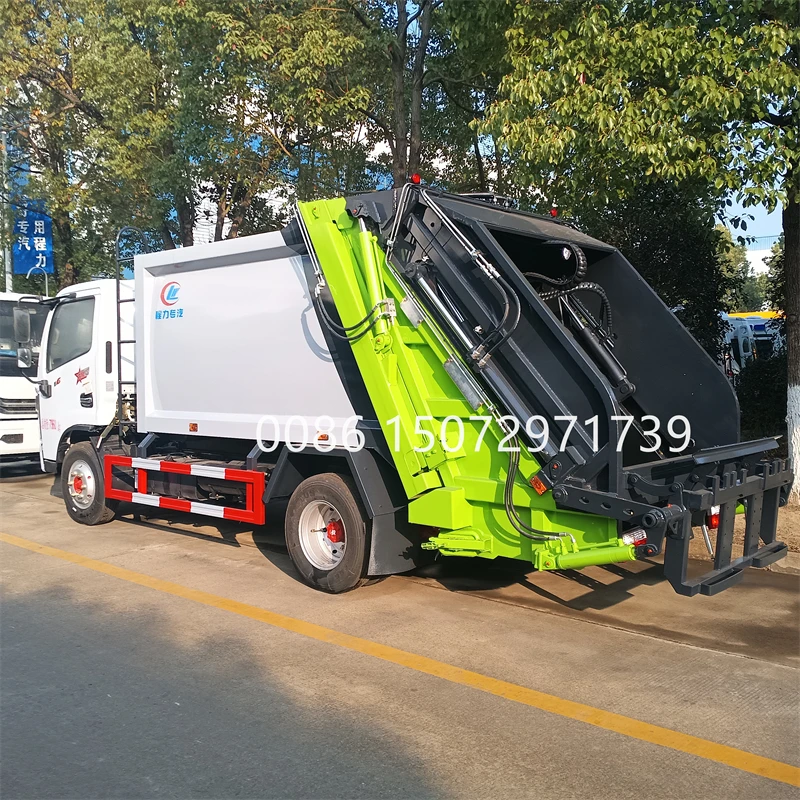 Garbage Truck 4x2 Compactor Rear Loader Recycling Roll Vehicle Rubbish ...