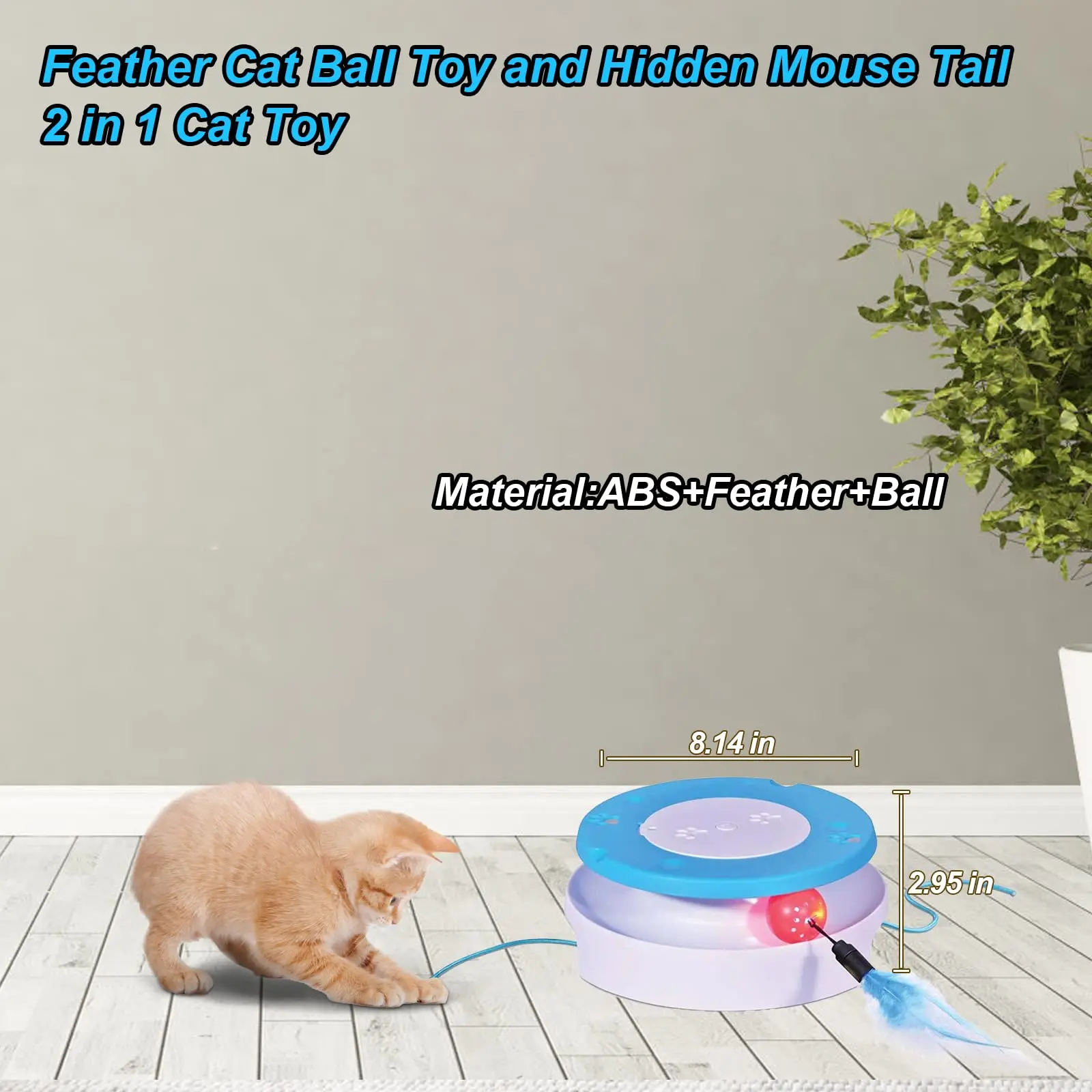 Fanhappy Smart Cat Toys Electric Motion Undercover 3 Speed Control Ball ...