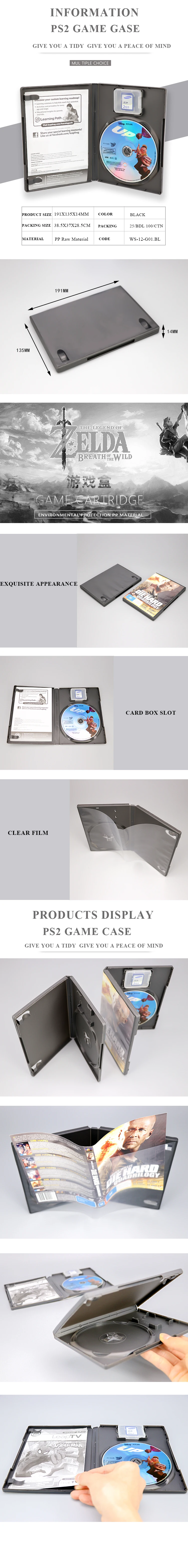 Gaming Accessories Blank Plastic Packing Storage Universal Video Game ...