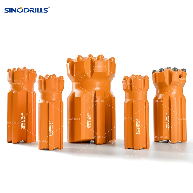 Sinodrills Rock Drill Tools R32 T38 76mm Thread Drill Button Bit - Buy T38 Thread Drill Bit t38 ...
