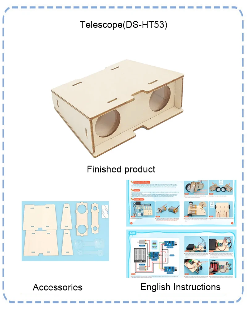 DIY Stem Toys - Laser Cutting Wooden 3D Puzzles for Kids