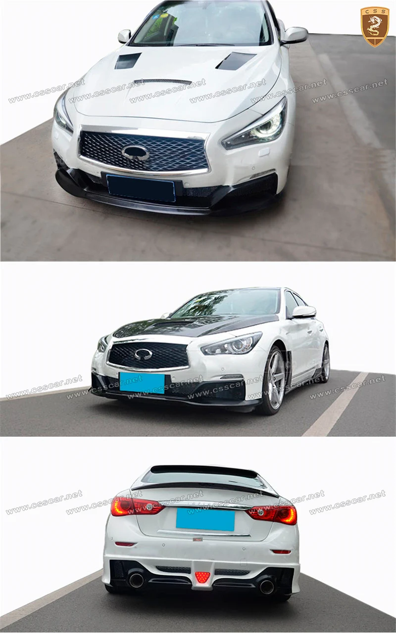 Infiniti Q50 Big Body Kit - Carbon Fiber & Glass Car Bumper