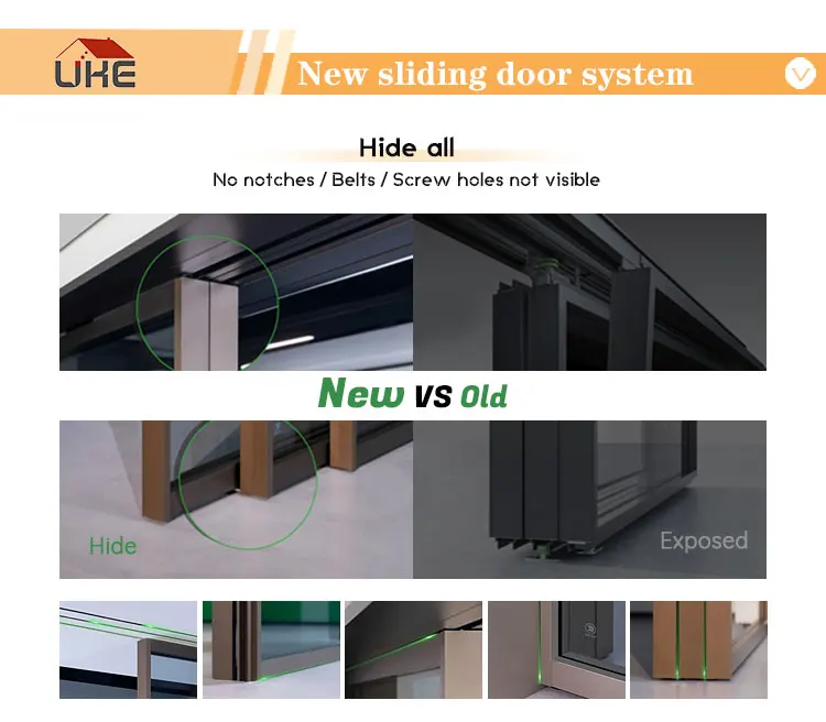 Hanging Sliding Synchronized Door System Aluminium Frame Glass ...