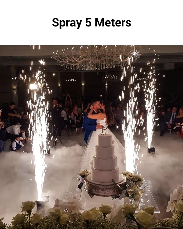 Hot Sell Cold Spark Fountain Waterfall Firework Jet Spin Machine ...