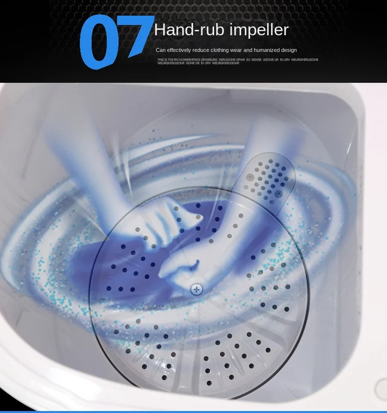 Double Barrel Washing Machine Semi Automatic Small Dormitory Washing ...