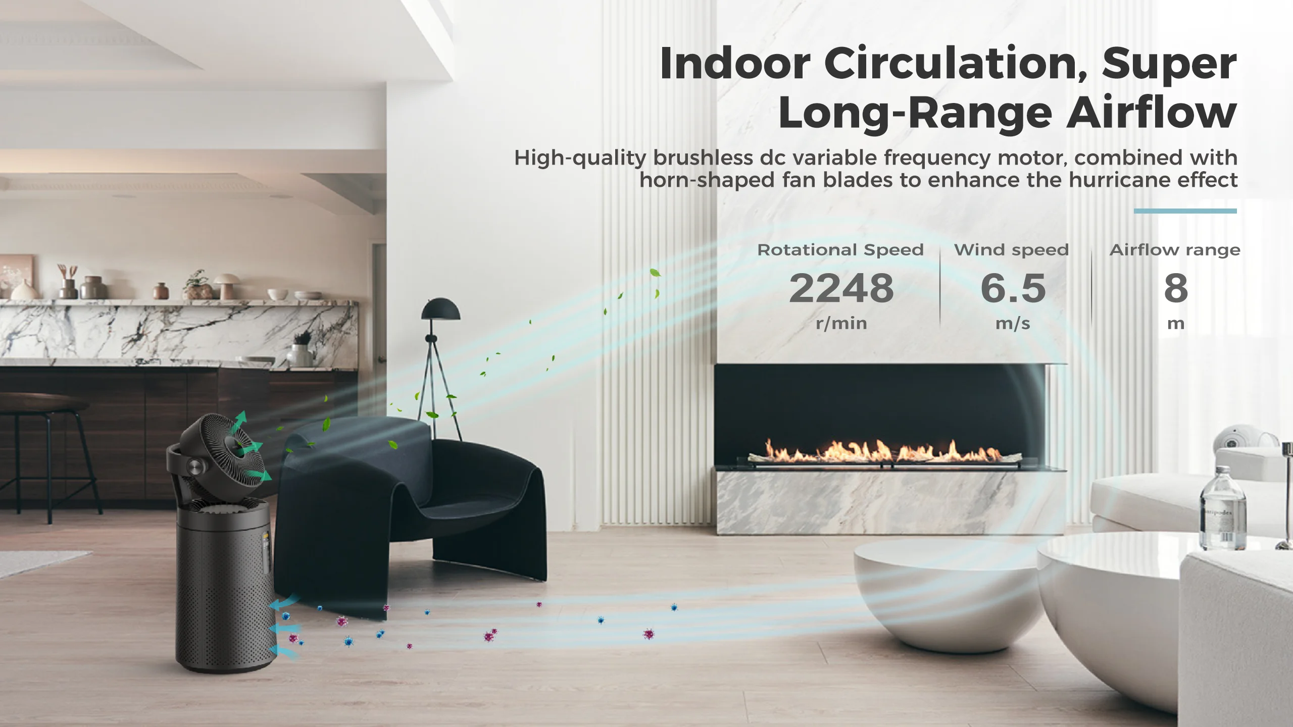 Oem Manufacturer Smart Wifi Control Indoor Air Cleaner Hepa Tower Air ...