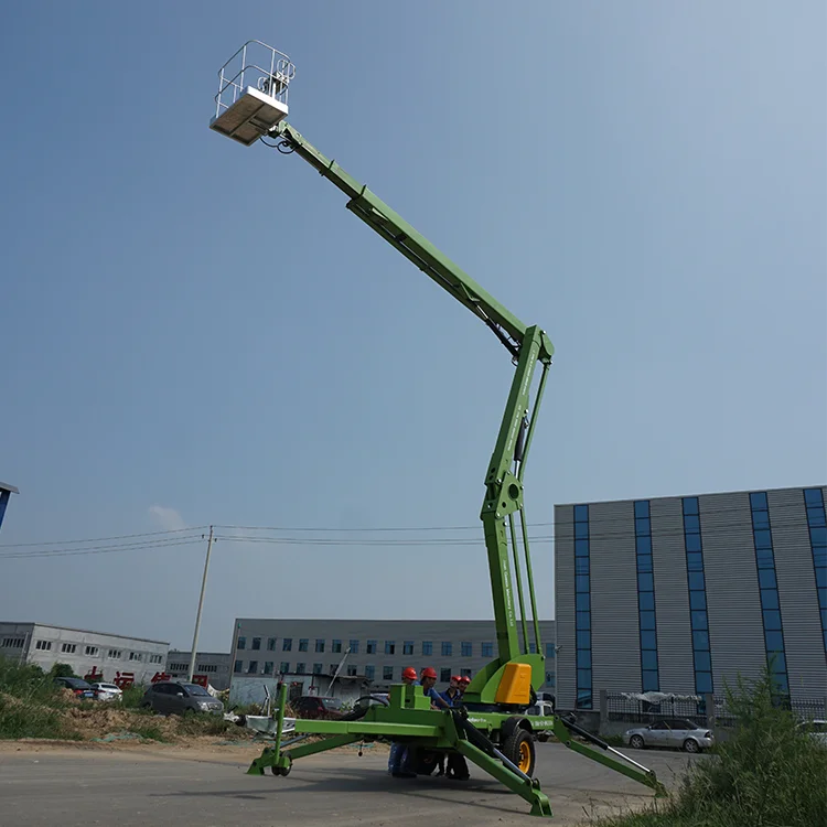 1*spider Boom Lift Tow Man Lift Motor Electric Boom Lift For Human Use ...