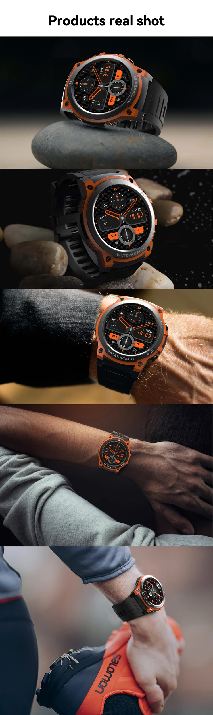 2024 Hot Amoled Men Sport Smart Watch Dm55 Bt Calling Diy Watch Face ...