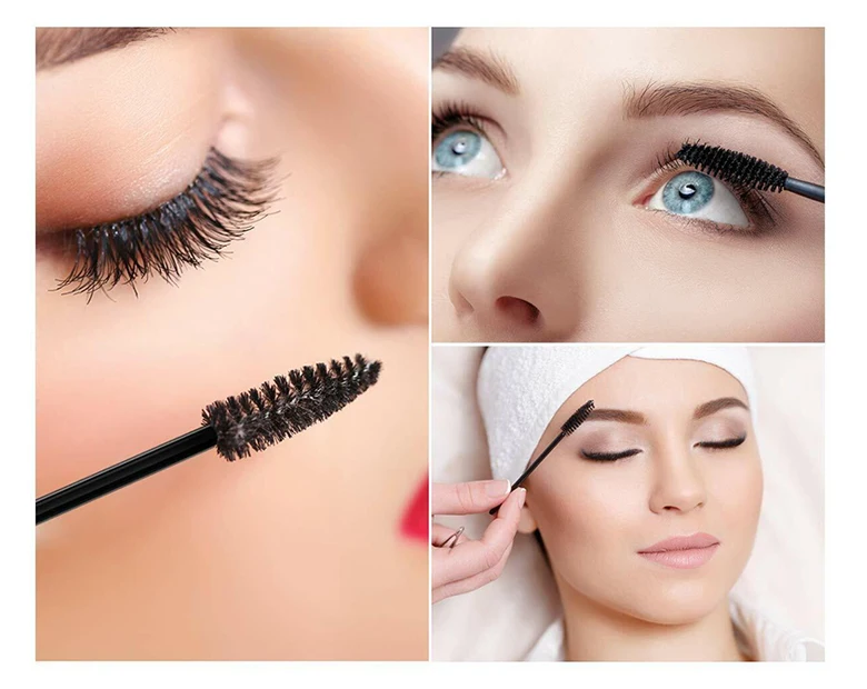 Pink Black Disposable Micro Mascara Wands - Eyebrow Wands