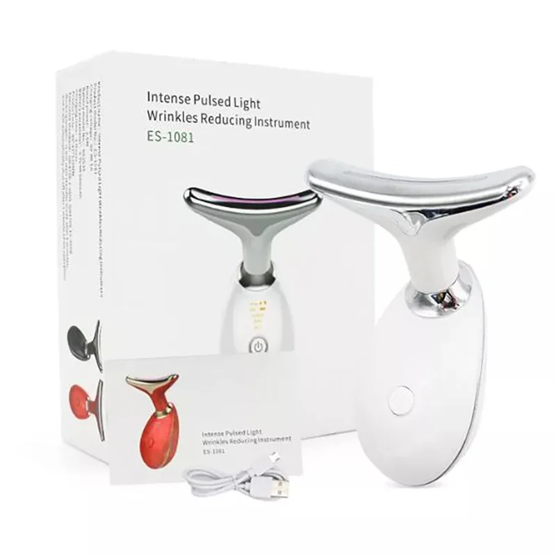 Face Neck Lifting Massager Led Photon Ther V Shape Multifunction Neck ...