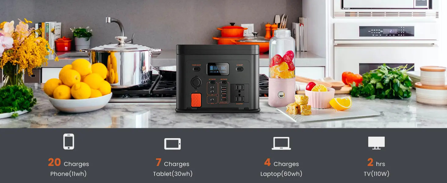 GP 600W 560Wh Portable Power Station Eco-friendly Solar Generator with ...