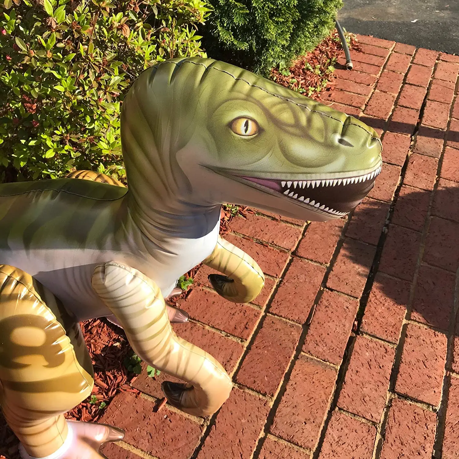 51 Inch Inflatable Plush Velociraptor Raptor,Dinosaur World Jurassic ...