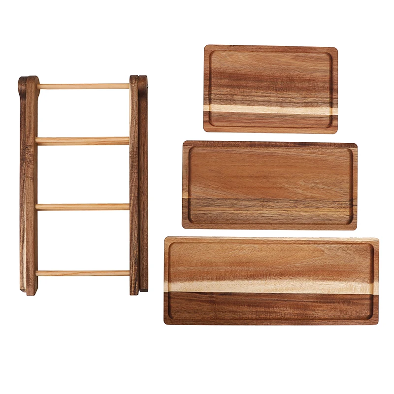 Custom Wood 3 Tier Serving Catering Tray - HENGYU Quality