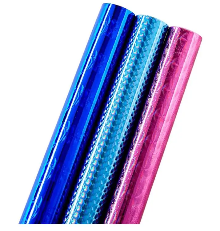 Holographic Wrapping Paper Metallic Gift Wrap For Birthday Gift - Buy ...