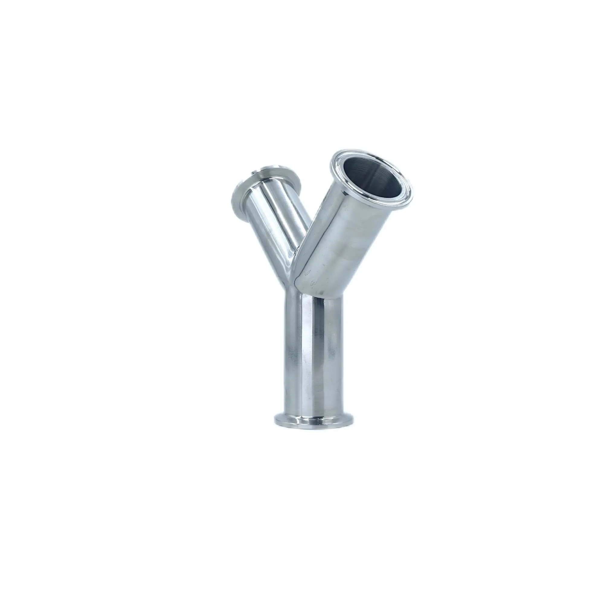 Stainless Steel 304 Y Customizable Sanitary Ss Fittings Clamp Wyes Tee ...