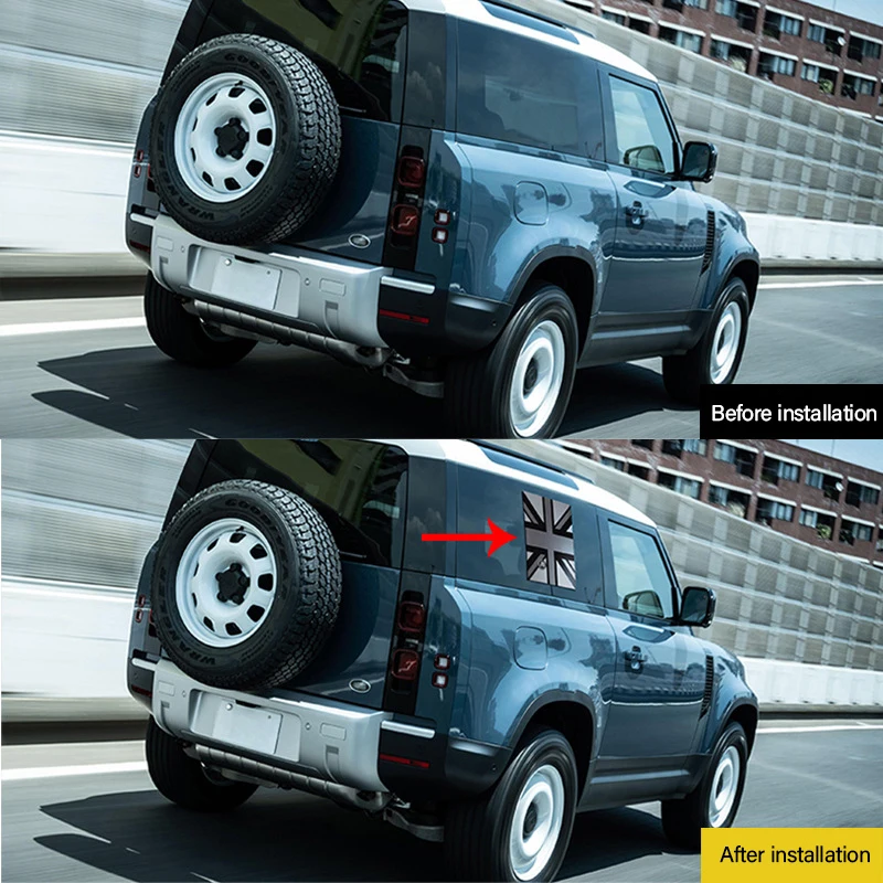 Car Rear Window Stickers Magnet Set Reflective Car Decorations Car ...